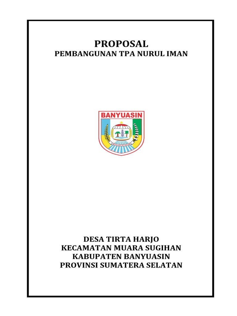 Proposal Tpa Nurul Iman | PDF