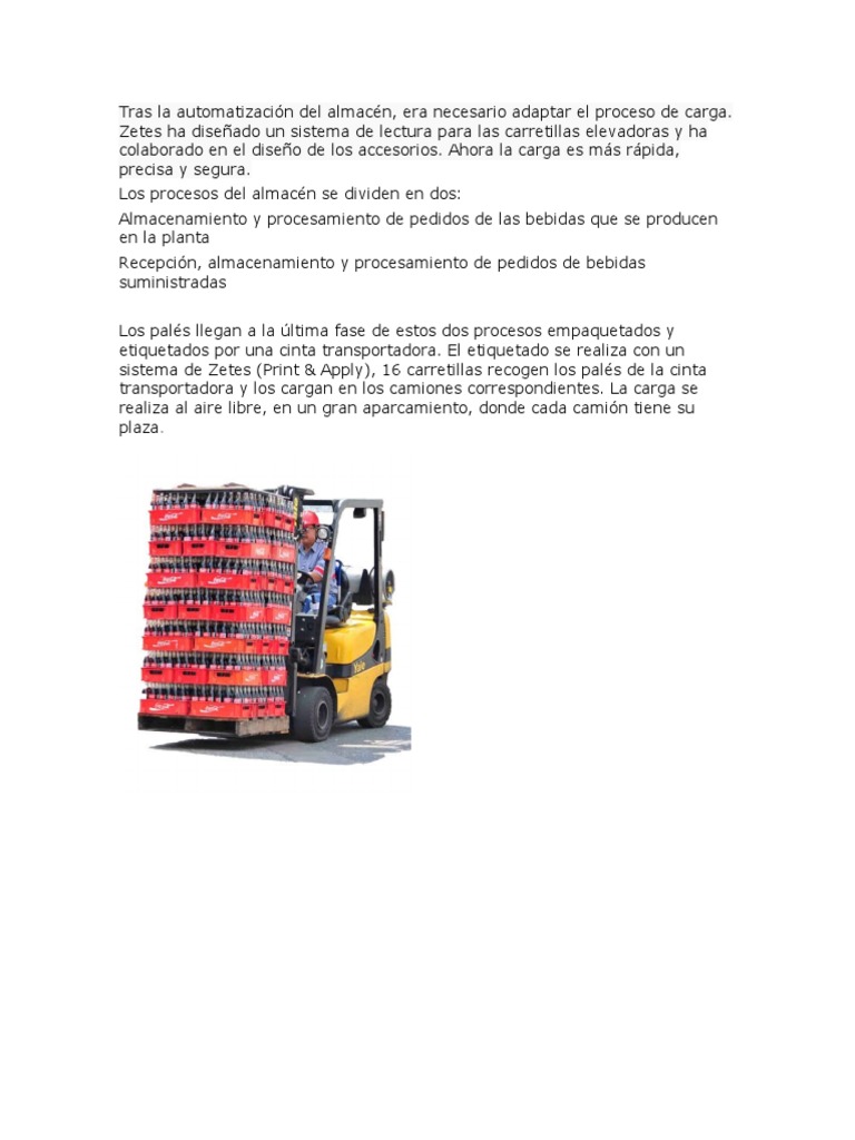 Almacenamiento de Coca Cola | PDF