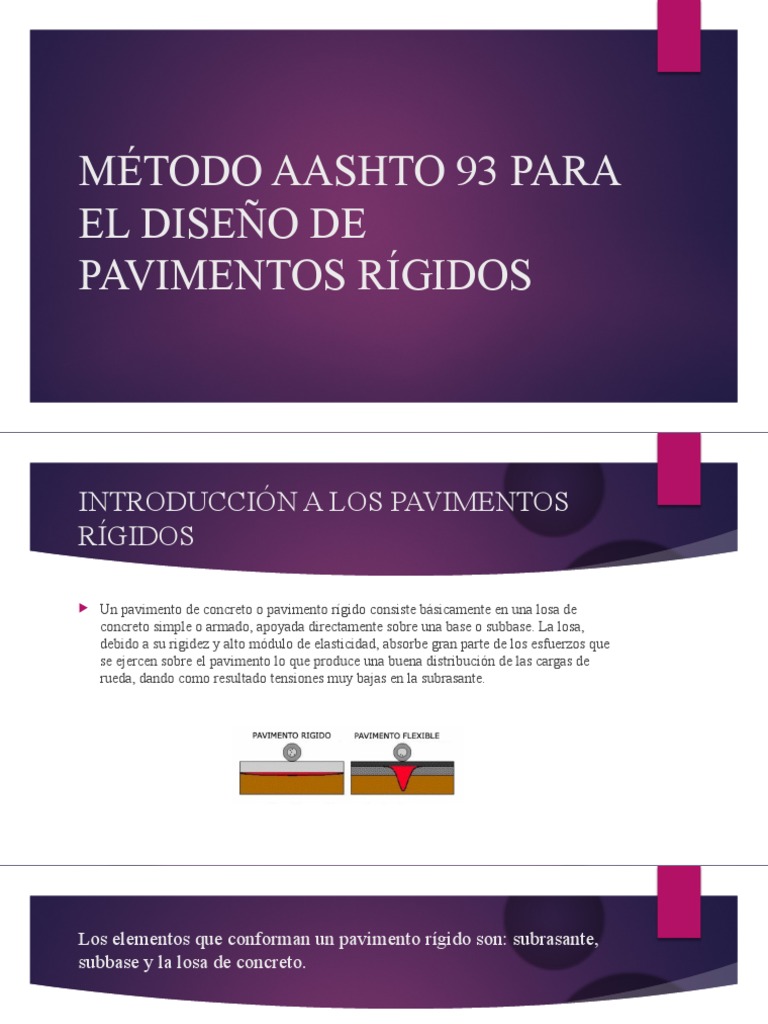 Método Aashto 93 para El Diseño de Pavimentos | PDF | Hormigón | Materiales