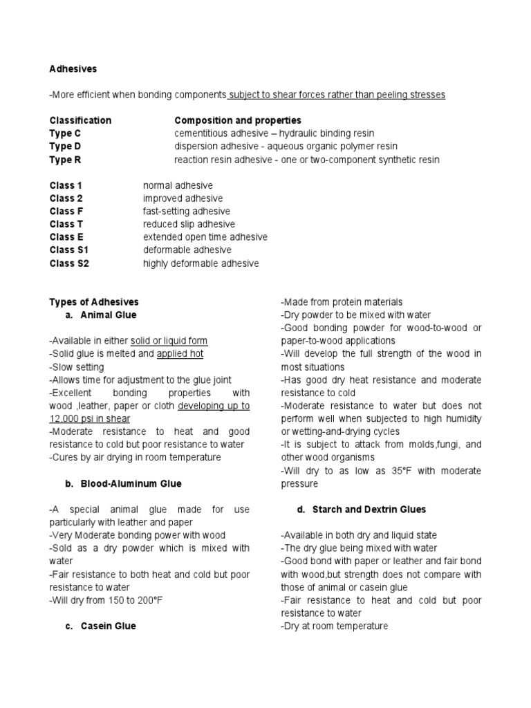 Adhesives | Download Free PDF | Adhesive | Lamination