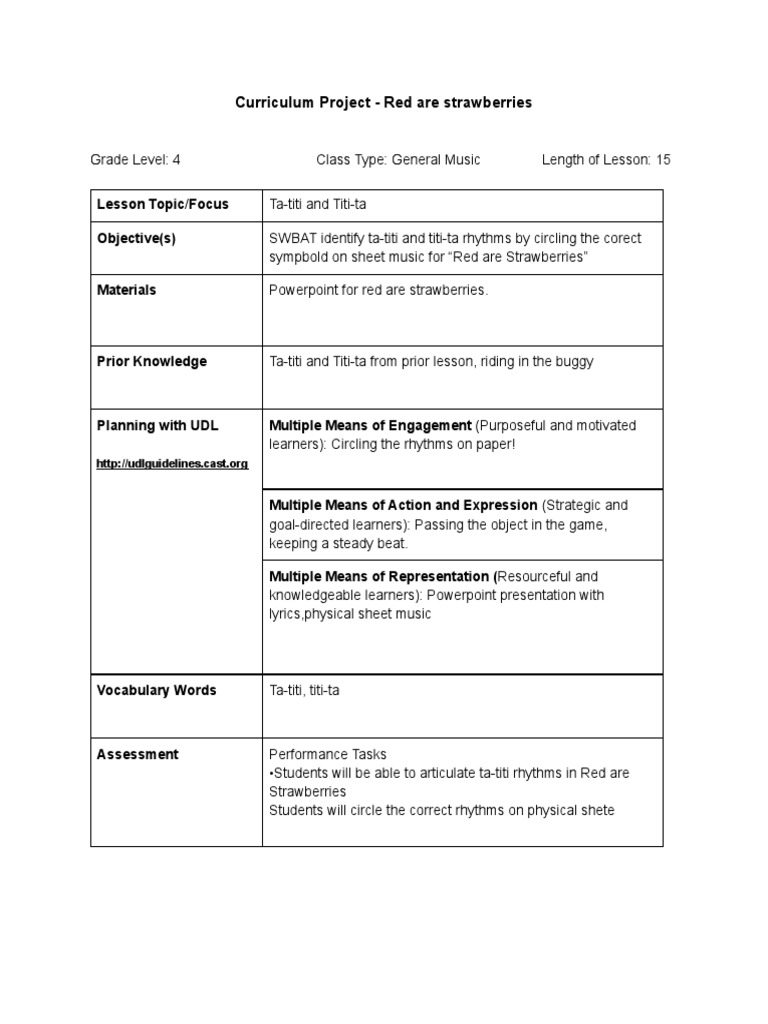 Curriculum Project | PDF | Learning | Curriculum