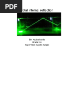 Physics Project On Total Internal Reflection | PDF | Transmission ...