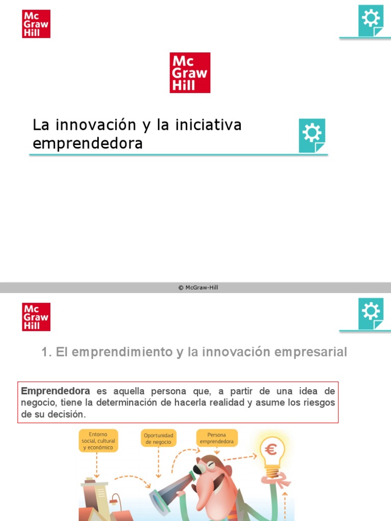 La Innovación Y La Iniciativa Emprendedora: © Mcgraw-Hill | PDF | Iniciativa empresarial | Business