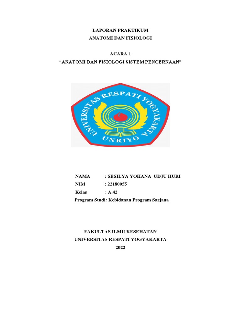 Praktikum Sistem Pencernaan SESILYA YOHANA UDJU HURI 22180055 | PDF ...