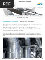Types of Piping Insulation Explained | PDF | Thermal Insulation | Fibers