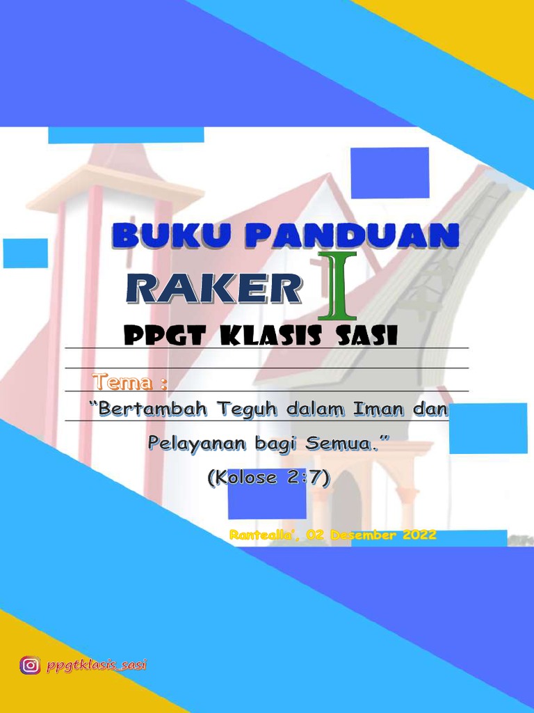 Buku Panduan Raker I PPGT Klasis Sasi 2022 | PDF