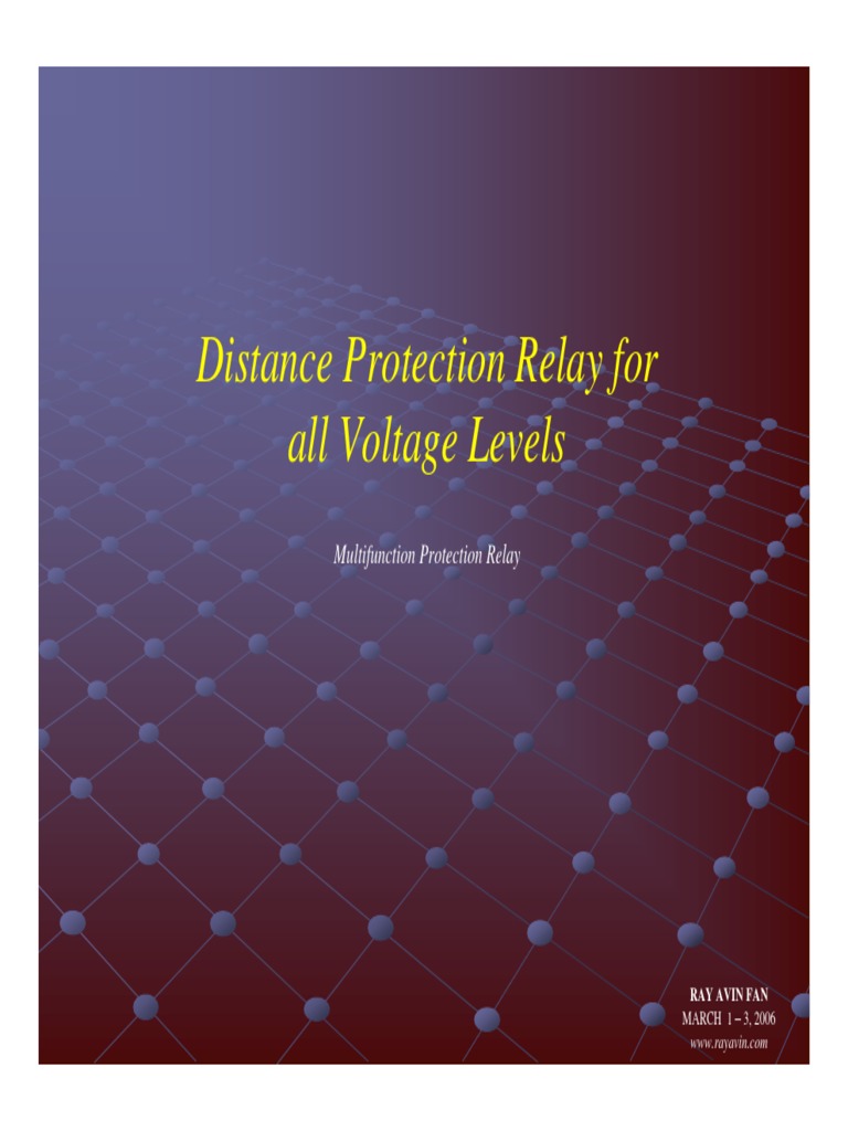 03-Distance Protection Relay - All | PDF | Telecommunications | Relay