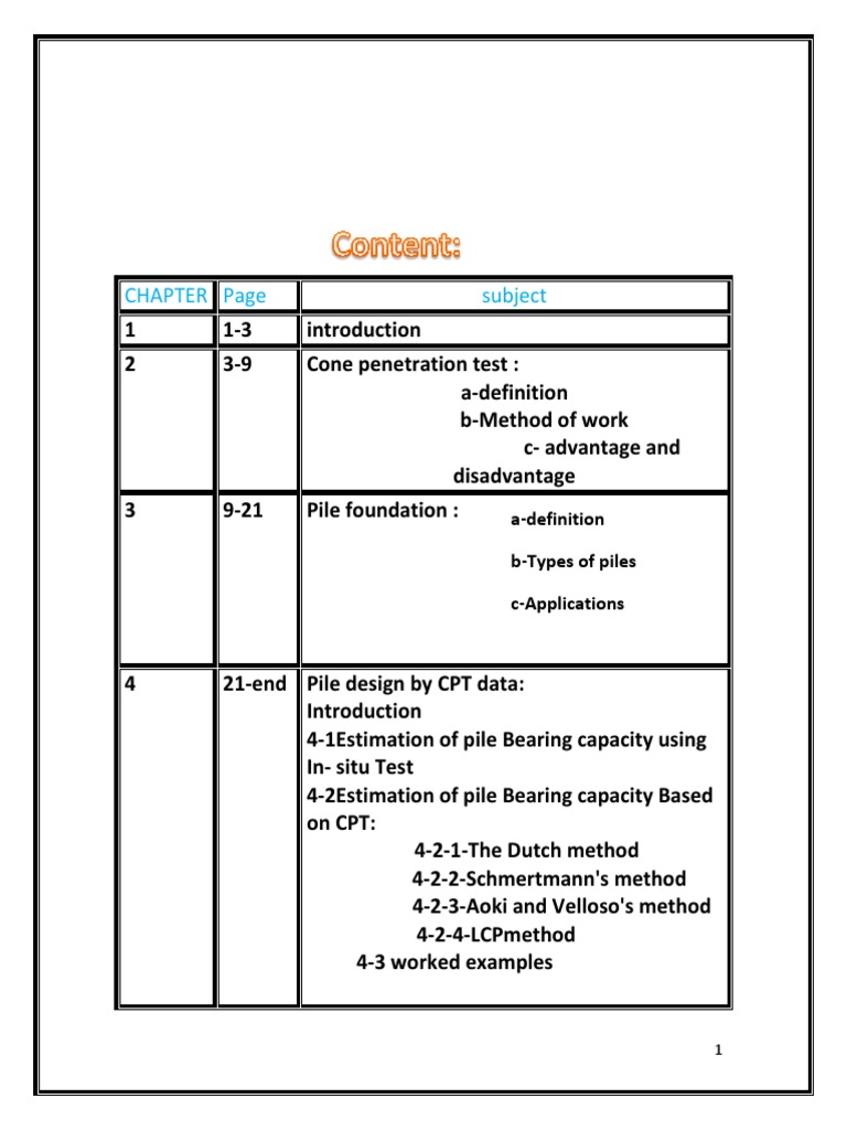 Pile Design by CPT Test | PDF | Civil Engineering | Geotechnical ...