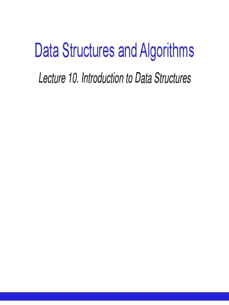 10 Intro Data StructuresUpdated | PDF | Data Type | Array Data Structure