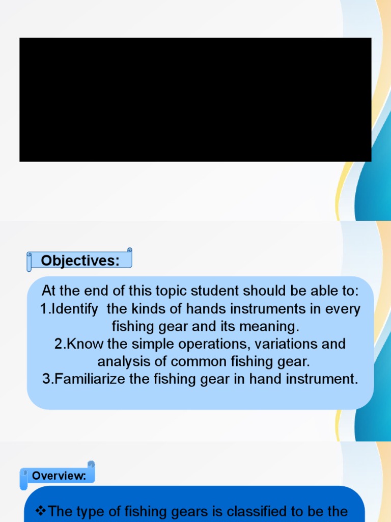(Fish Capture) Hand Instrument and Its Variation | PDF | Trapping | Spear