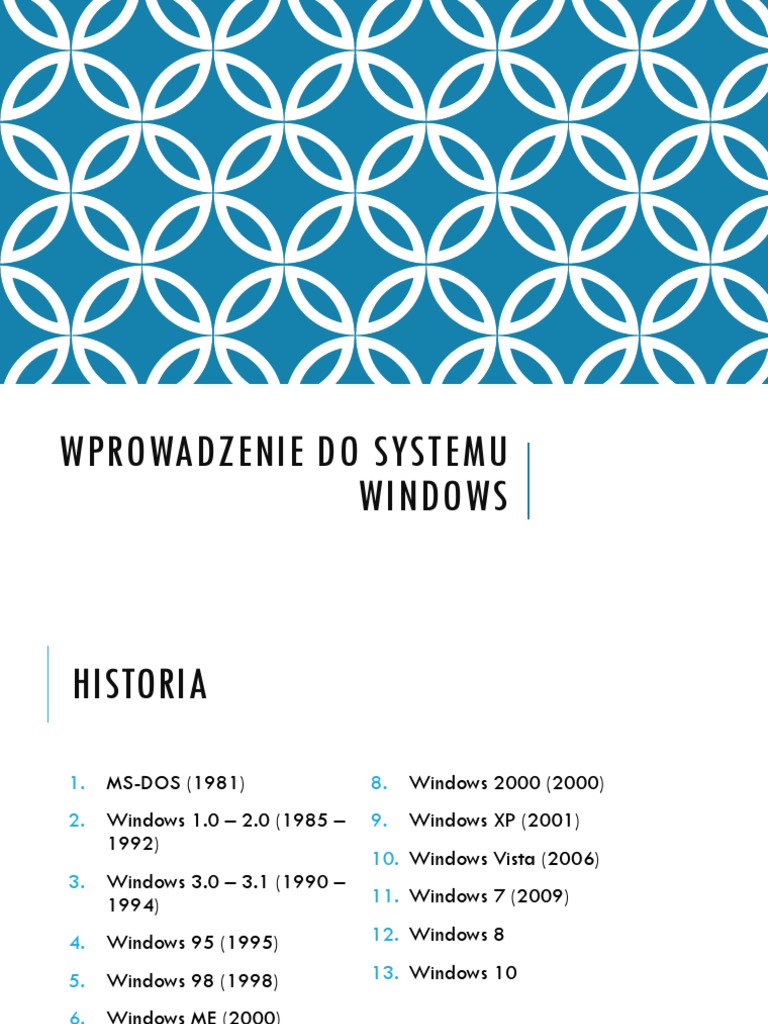 03 Wprowadzenie Do Systemu Windows | PDF