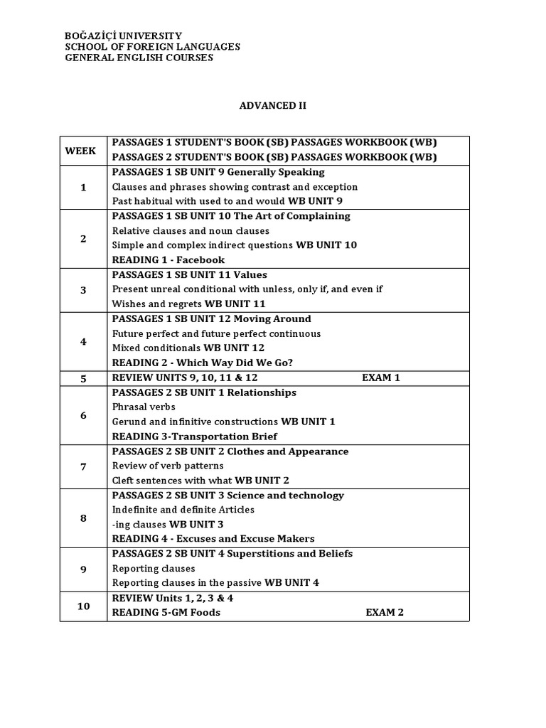 Adv 2 Student Booklet | PDF
