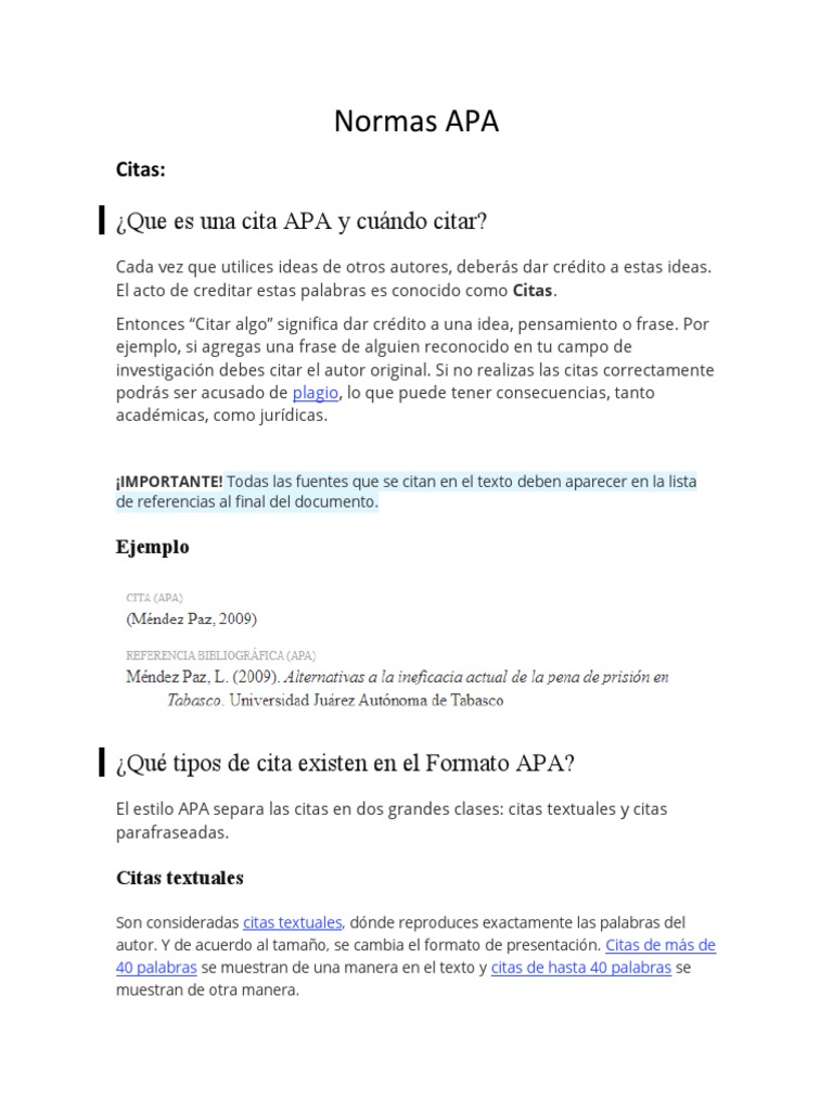 Normas APA: Una guía completa para citas y referencias bibliográficas ...