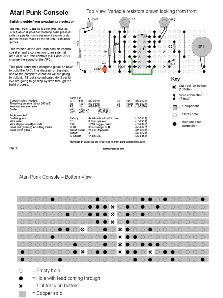 Lush Projects Atari Punk Console | PDF | Technology & Engineering