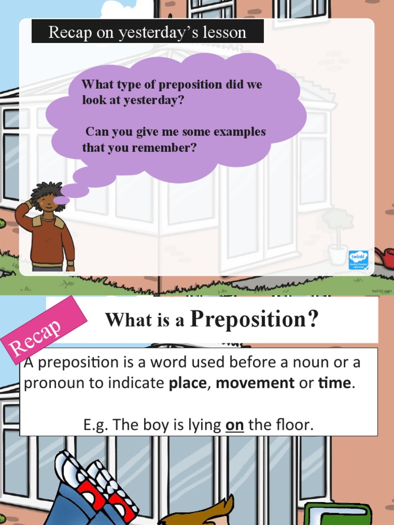Prepositions of Movement Powerpoint Thursday | PDF