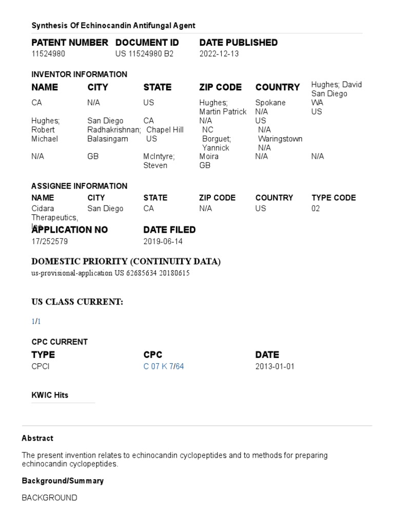 CDTX Patent | PDF | Salt (Chemistry) | Acid
