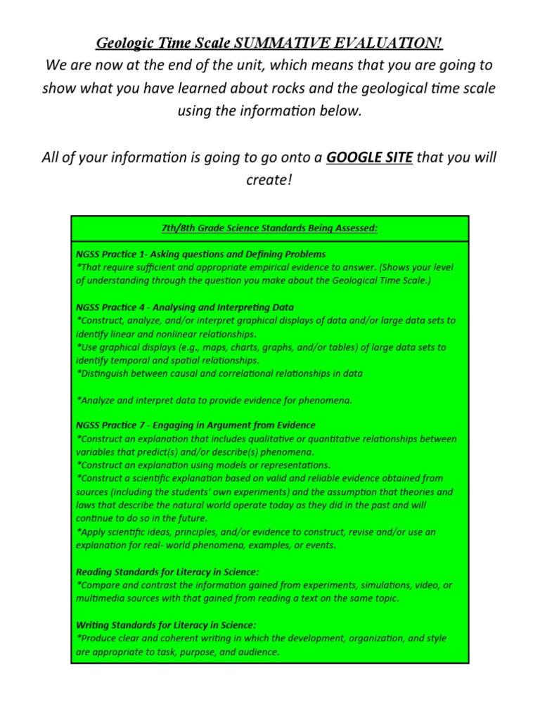 Geologic Time Scale Project Guide | PDF | Data | Science