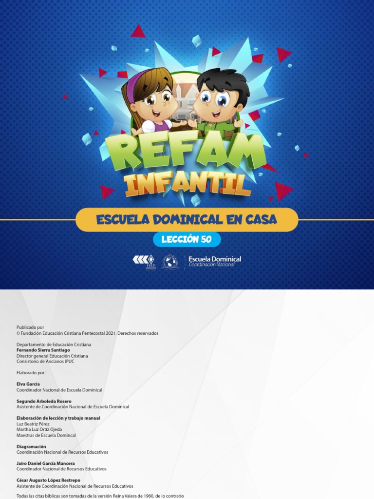 Refam Infantil Modulo 50 | PDF | Jesús | Amor