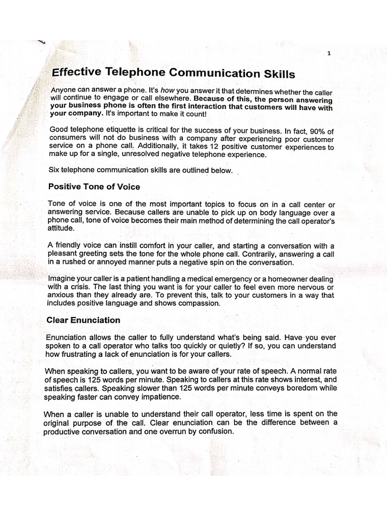 Communication Skills | PDF