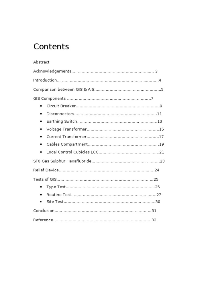 Gis Report | PDF | Electrical Substation | Transformer