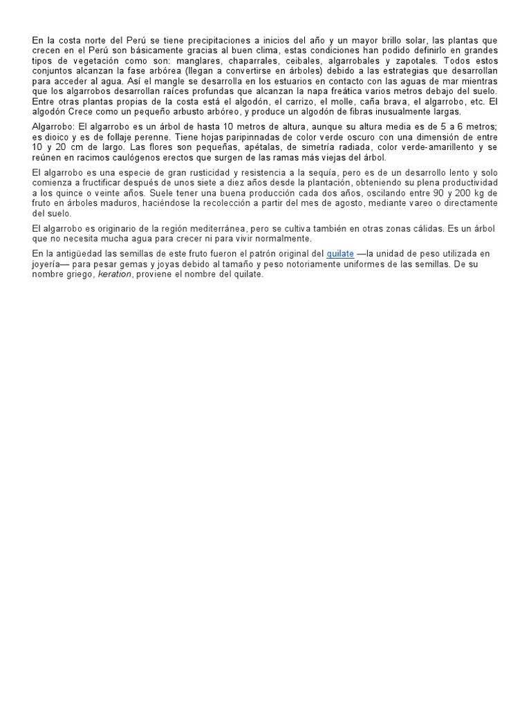 Algarrobo Carlos | PDF