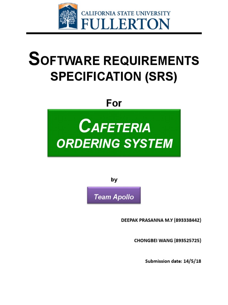 Srs Appollo Final | PDF | Menu | Use Case