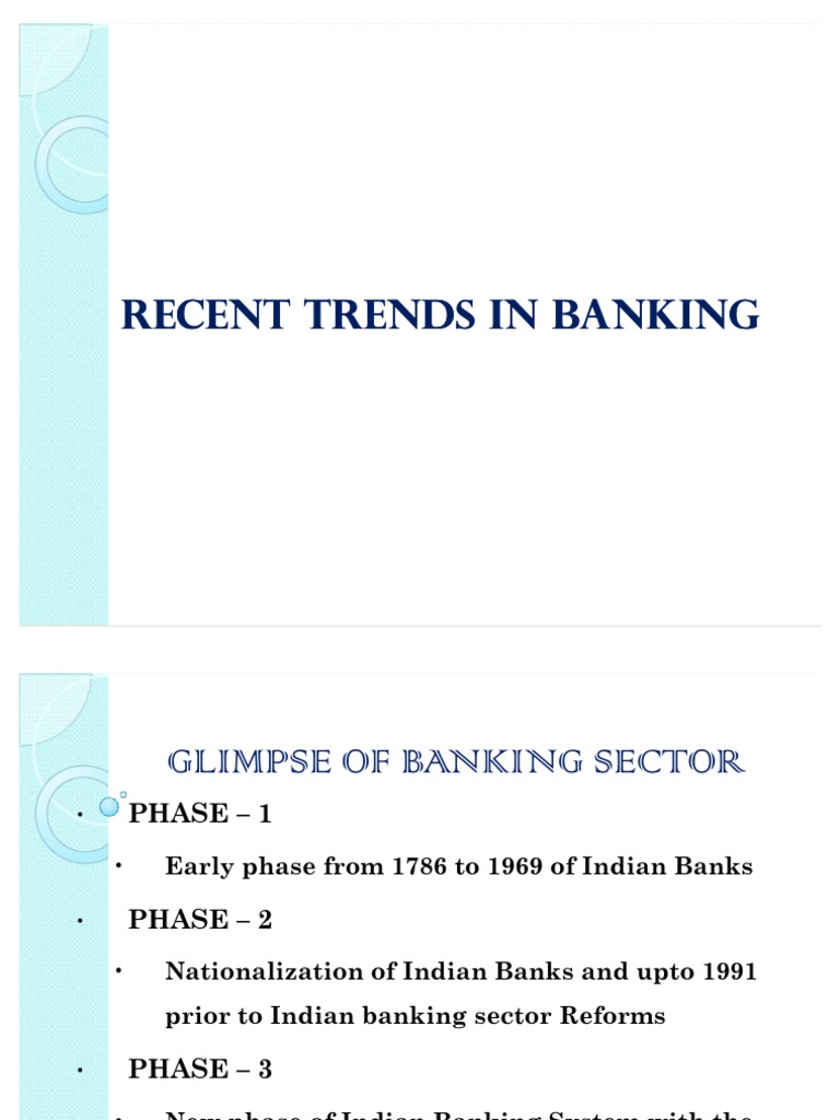 Recent Trends in Banking | PDF