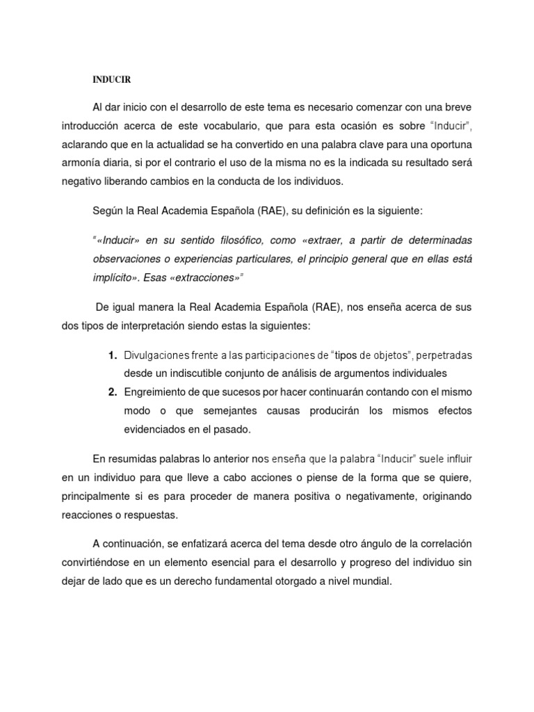 Inducir Educativa | PDF | Método de enseñanza | Aprendizaje Inducir Educativa | PDF | Método de enseñanza | Aprendizaje