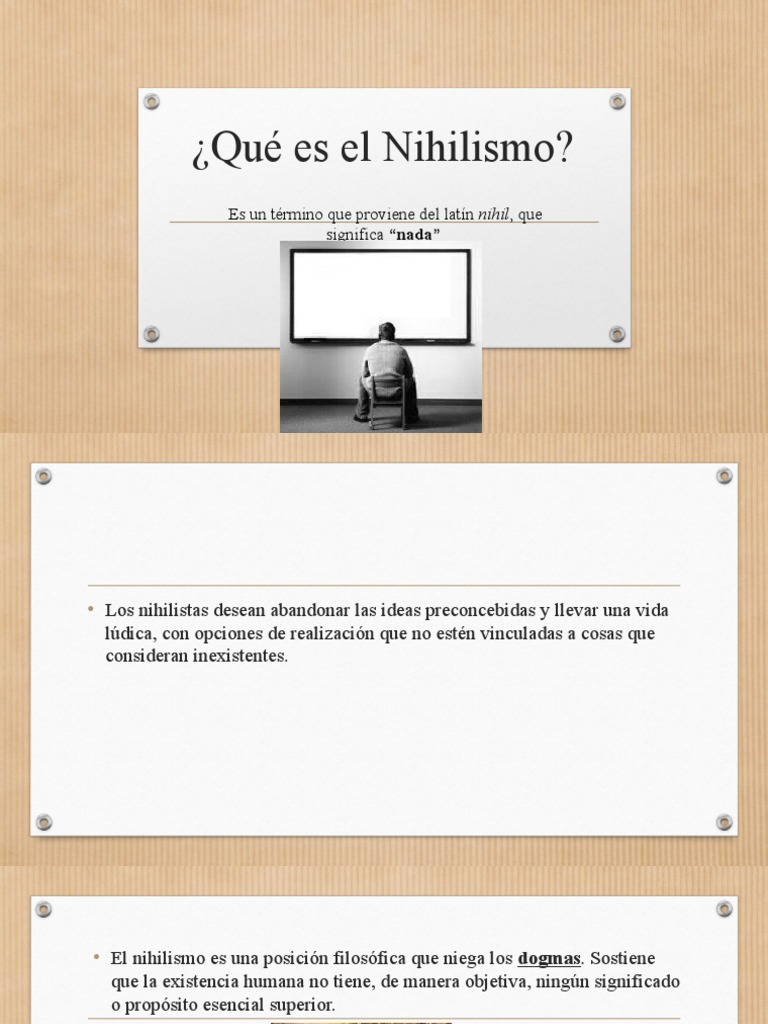 Definición del Nihilismo Filosófico | PDF