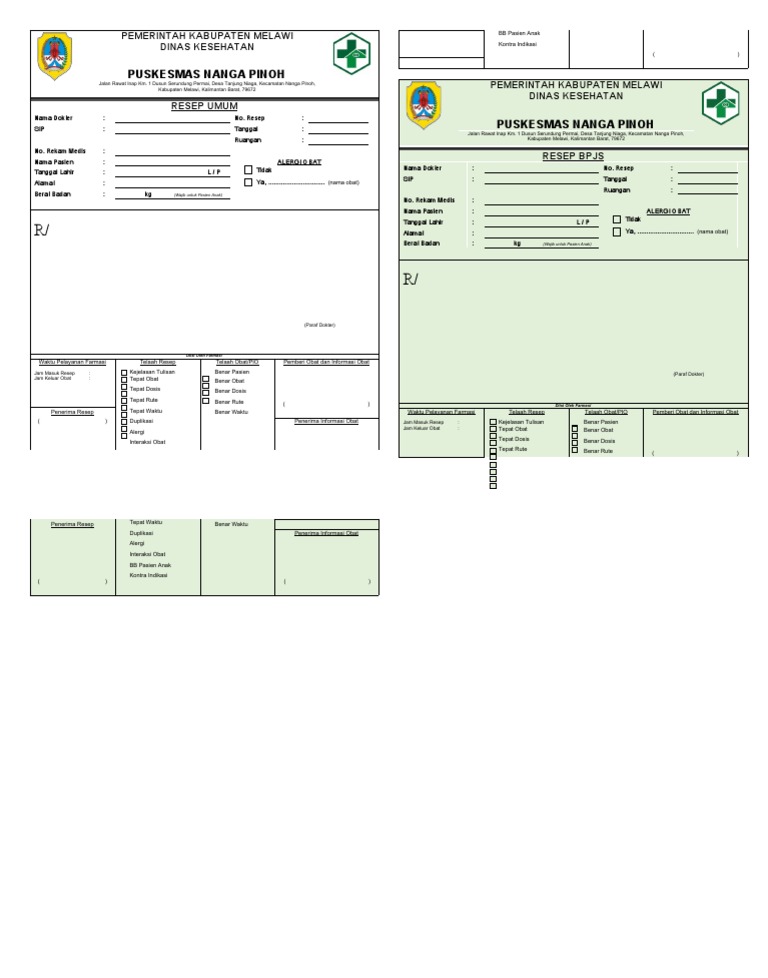 Form Resep | PDF