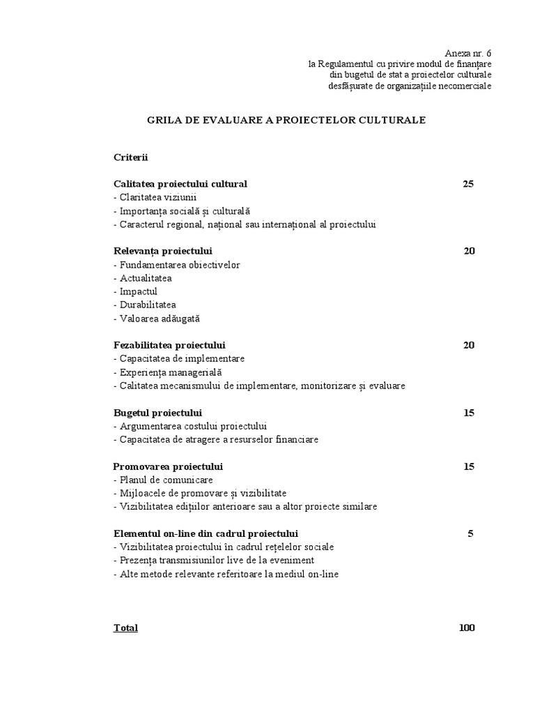Anexa NR 6 | PDF