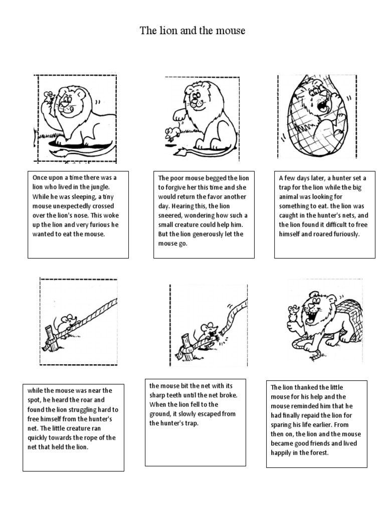 Lion and Mouse: A Tale of Friendship | PDF