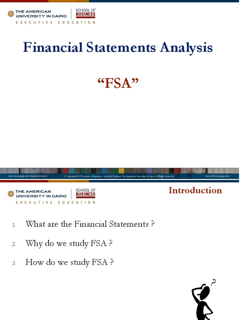 FSA PPT All | Download Free PDF | Balance Sheet | Financial Statement