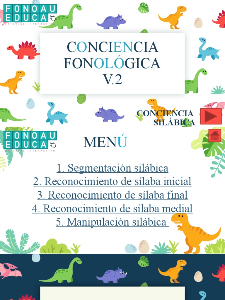 Conciencia Fonológica - Silábica v.2 | PDF | Sílaba | Psicolingüística