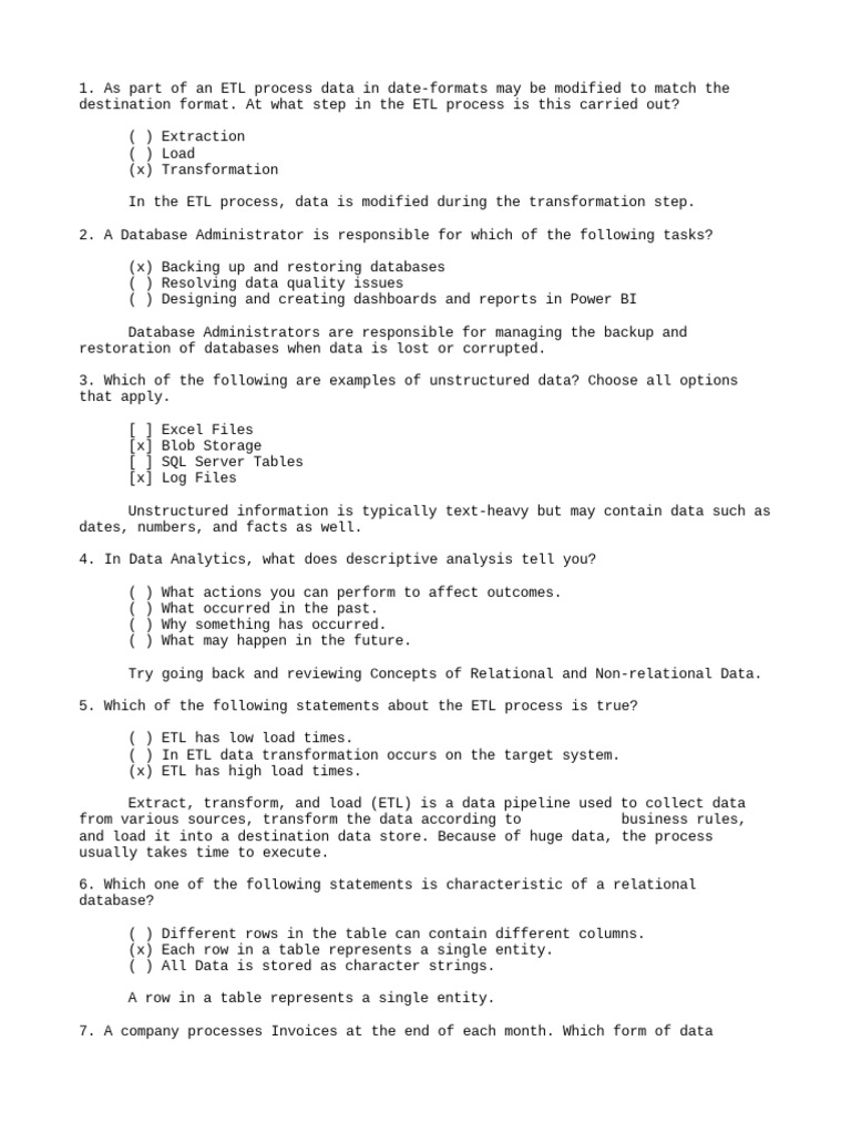 DP-900 - Coursera Questions | PDF