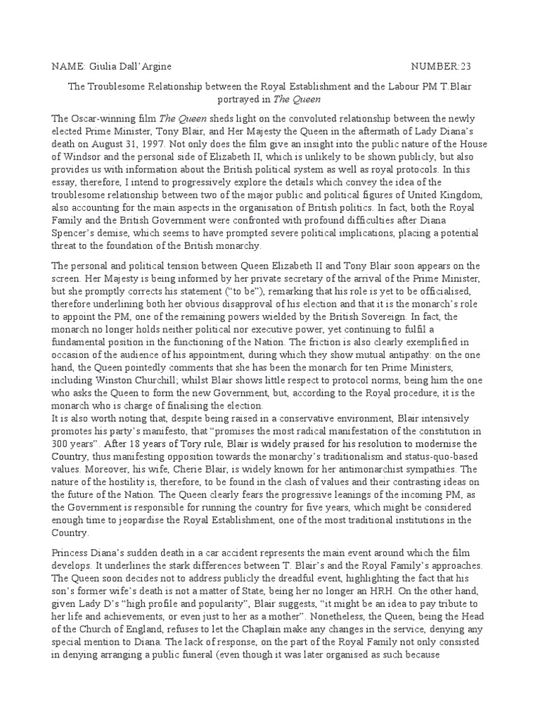 Essay On The Queen | Download Free PDF | Elizabeth Ii | Monarchy Of The ...