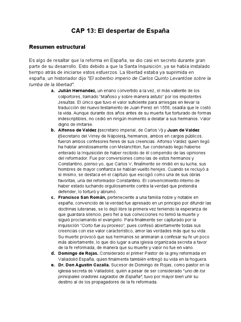 El despertar del protestantismo en España a través del valor y ...