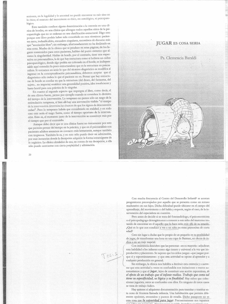 Jugar Es Cosa Seria | PDF