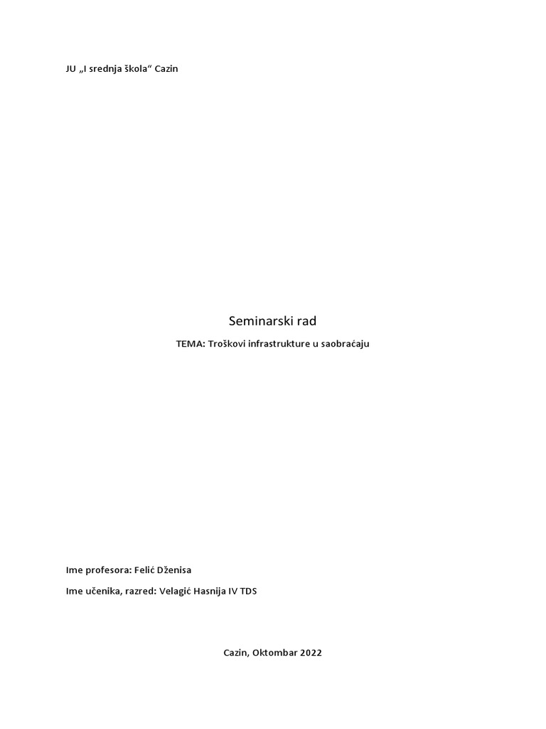 Seminarski Rad | PDF