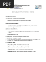 Detailed Lesson Plan Grade 5 Science | PDF | Force | Lesson Plan
