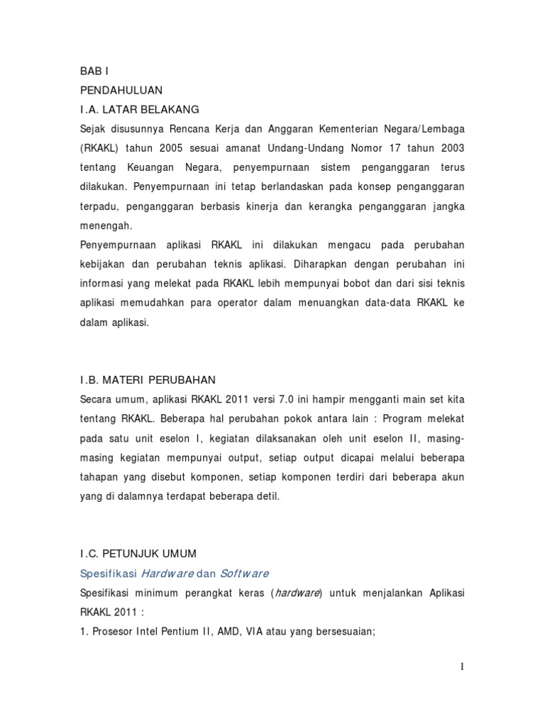 Manual Book Rkakl | PDF | Bisnis | Pengelolaan Keuangan & Uang