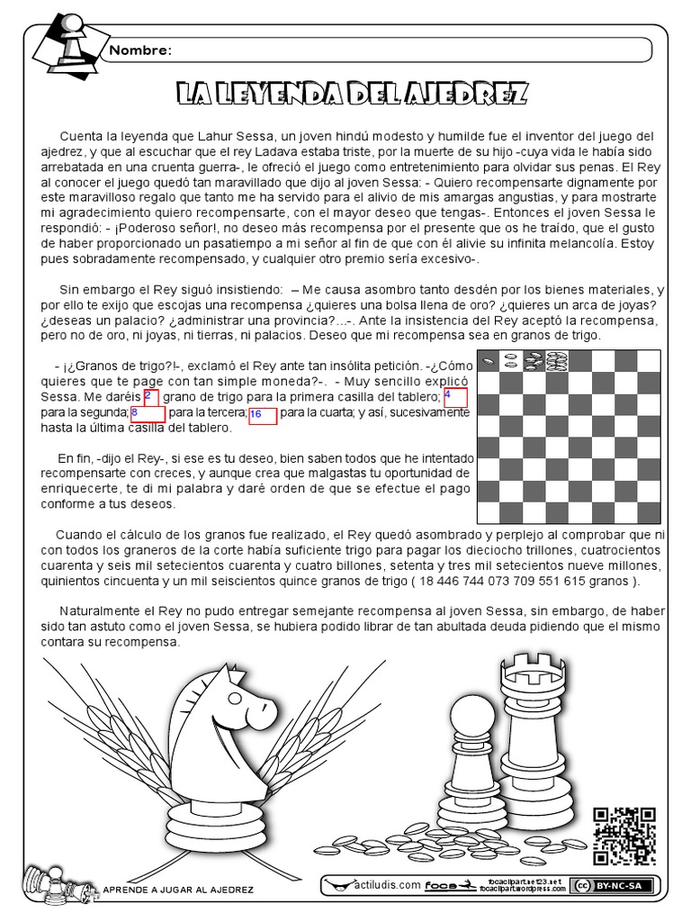 La Leyenda del Ajedrez | PDF | Derecho | Historia