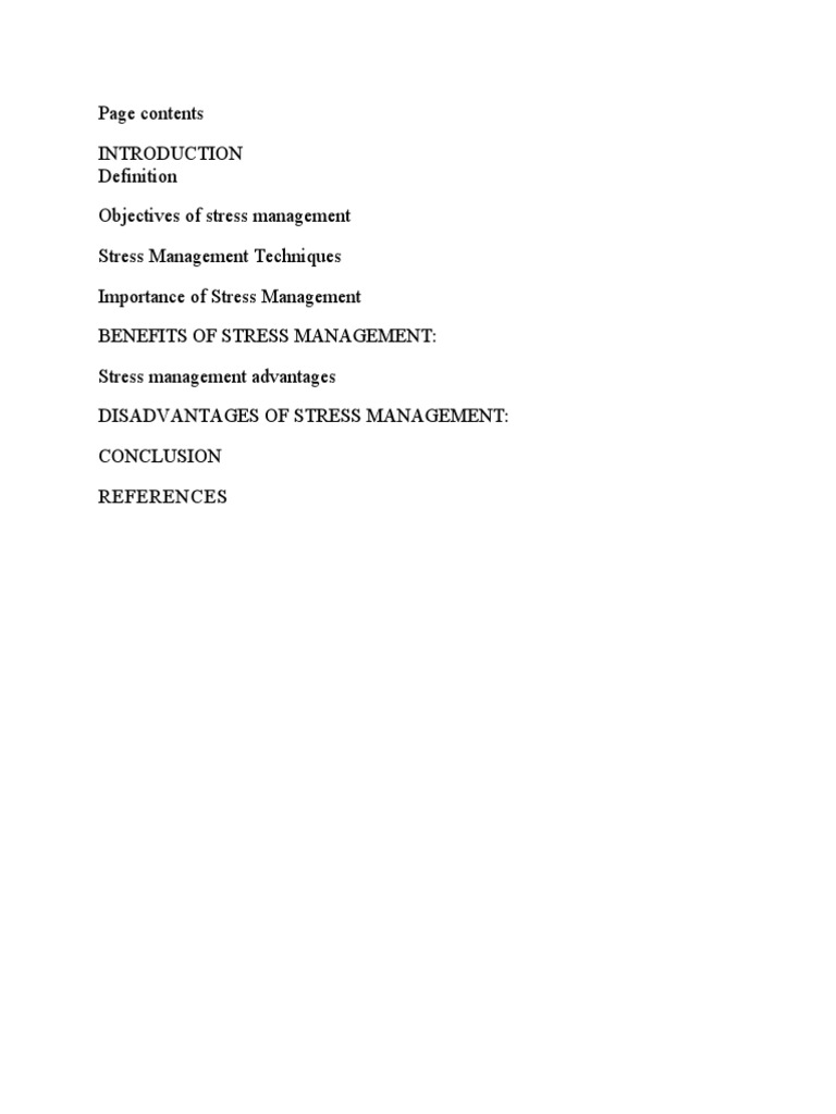 Stress Management Assignment | PDF | Stress (Biology) | Stress Management