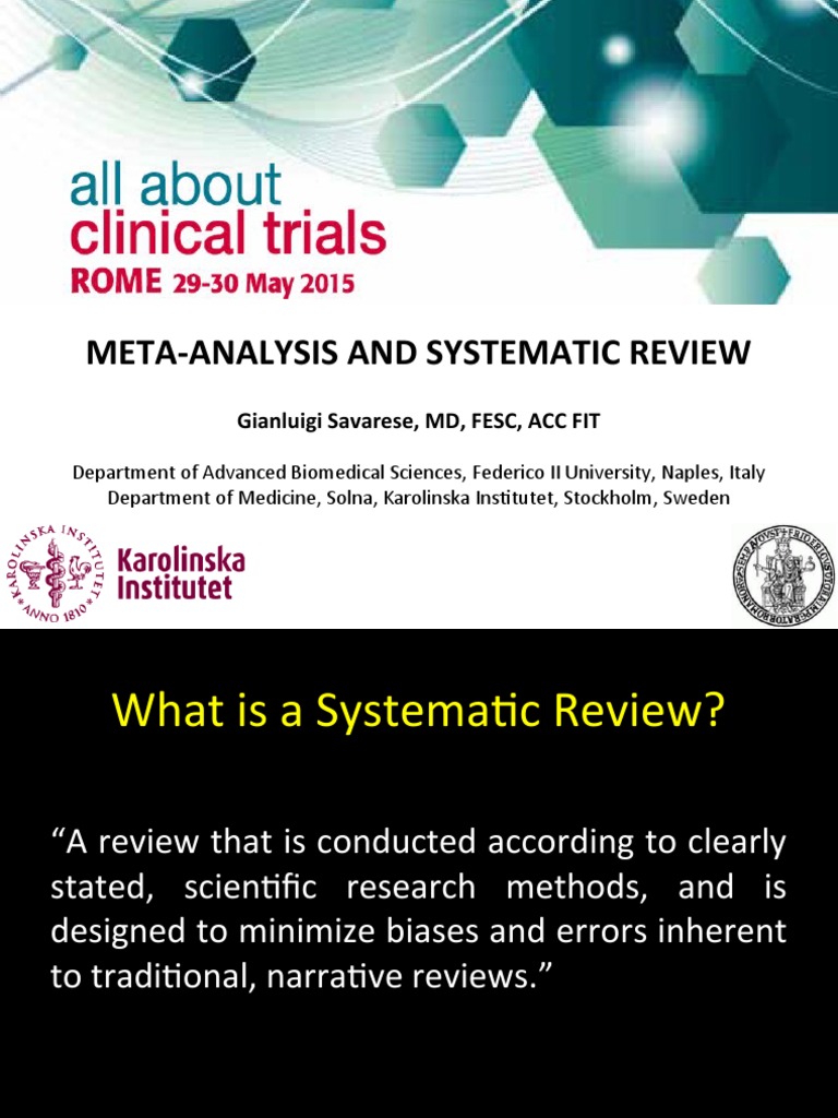 Meta Analisis Dan Sistematic Review | PDF | Meta Analysis | Systematic ...