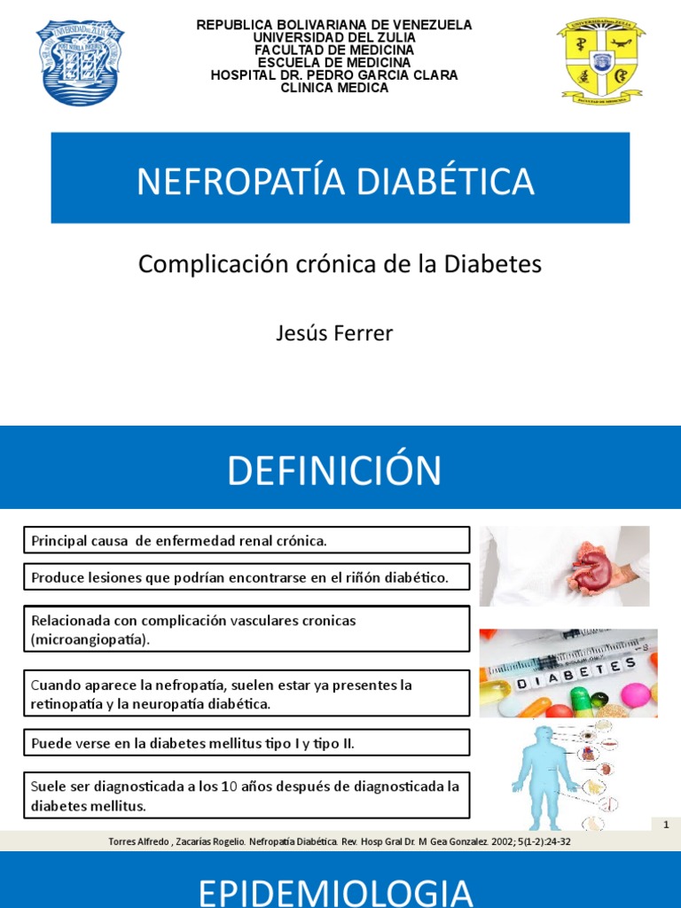 Nefropatía diabética: complicación crónica de la diabetes y su ...