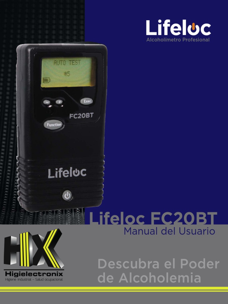 Manual Lifeloc FC20 BT | PDF | Contraseña | Impresora (Computación)