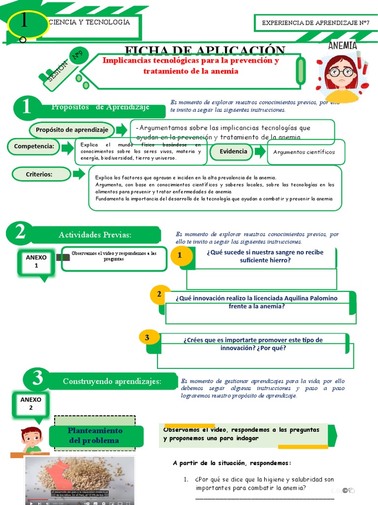 1° Ficha de Aplicación-Sesión 9-Sem.5-Exp.7-Cyt | PDF