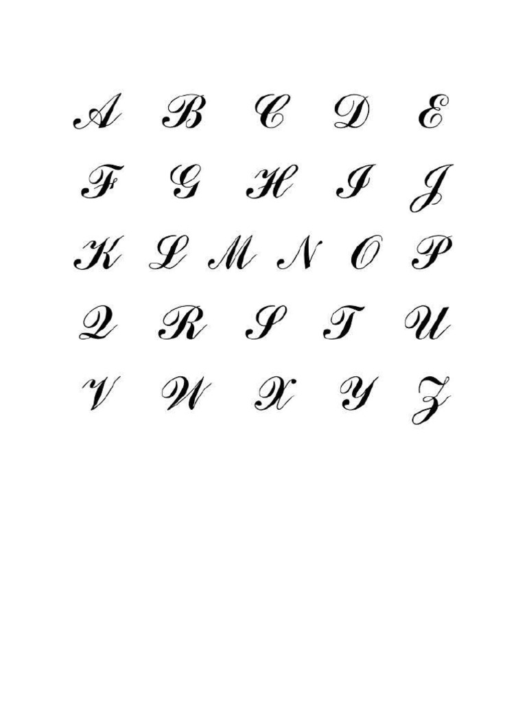 Letras Mayusculas | PDF