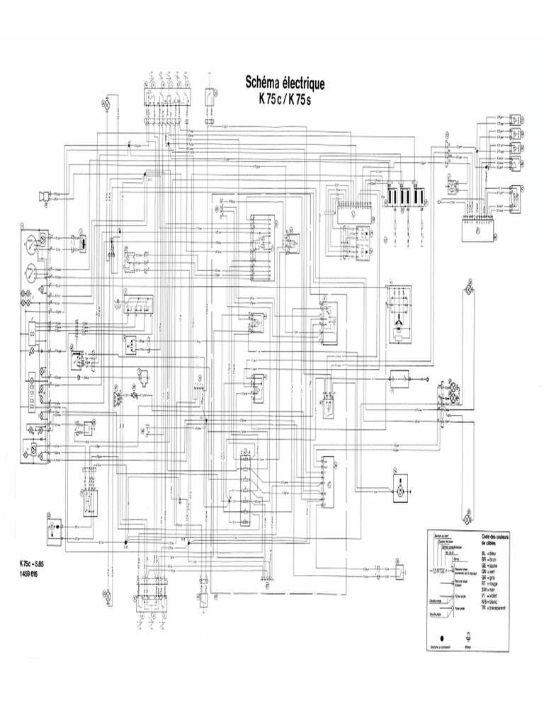 080 Doc Schema Electrique K75 C.S | PDF