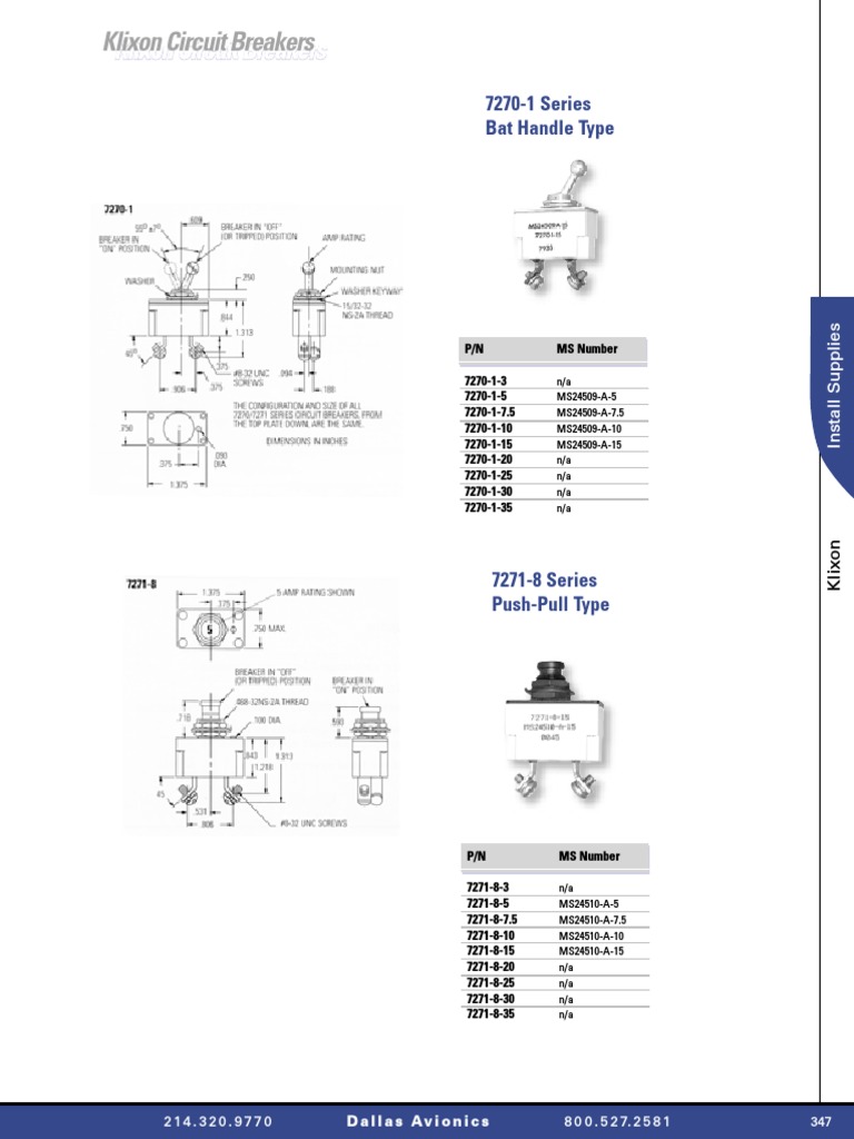 Klixon | PDF | Electrical Engineering | Components
